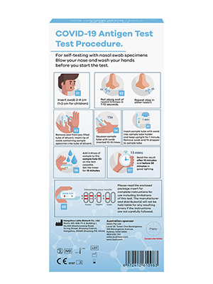 2San LYHER COVID-19 Nasal Rapid Antigen Test Kit - Box/5