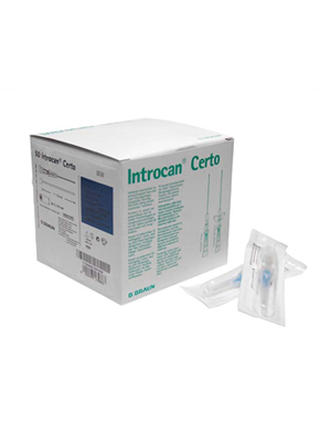 Introcan Certo IV Catheter B Braun Blue 22gx25mm